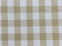 Beige Check Fabric - Fabric Warehouse
