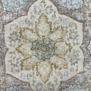 Zoie in Marine | Distressed Damask in Green and Blue | Upholstery ...