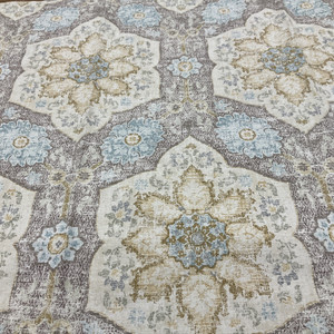 Zoie in Marine | Distressed Damask in Green and Blue | Upholstery ...