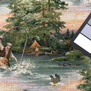 Rustic Wildlife Upholstery Fabric for Cabin or Lodge | By The Yard