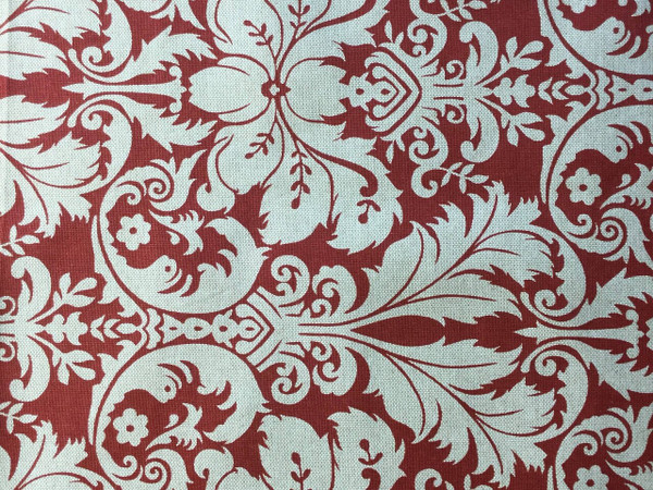 Red Damask Fabric - Fabric Warehouse