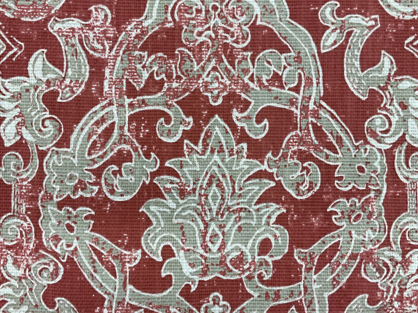 Gray Scrollwork Fabric - Fabric Warehouse