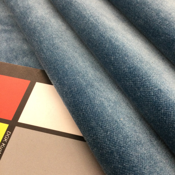 Velvet Fabric in Azure Blue | Upholstery / Pillows | 57" Wide | By the ...