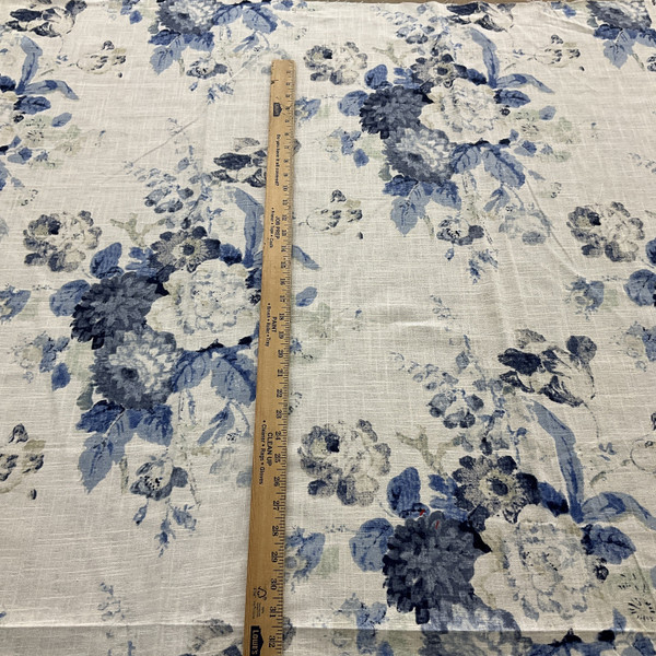 Waverly Nora Floral Slub Duck Chambray Medium Weight Duck Fabric