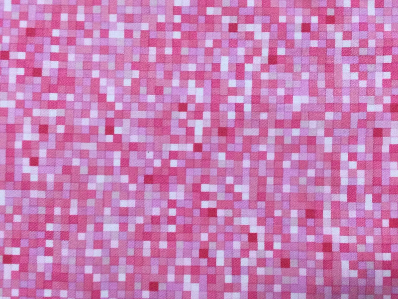 Pink Geometrics Fabric - Fabric Warehouse