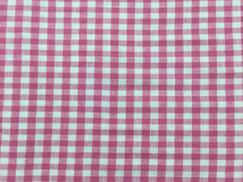 Pink Check Fabric - Fabric Warehouse