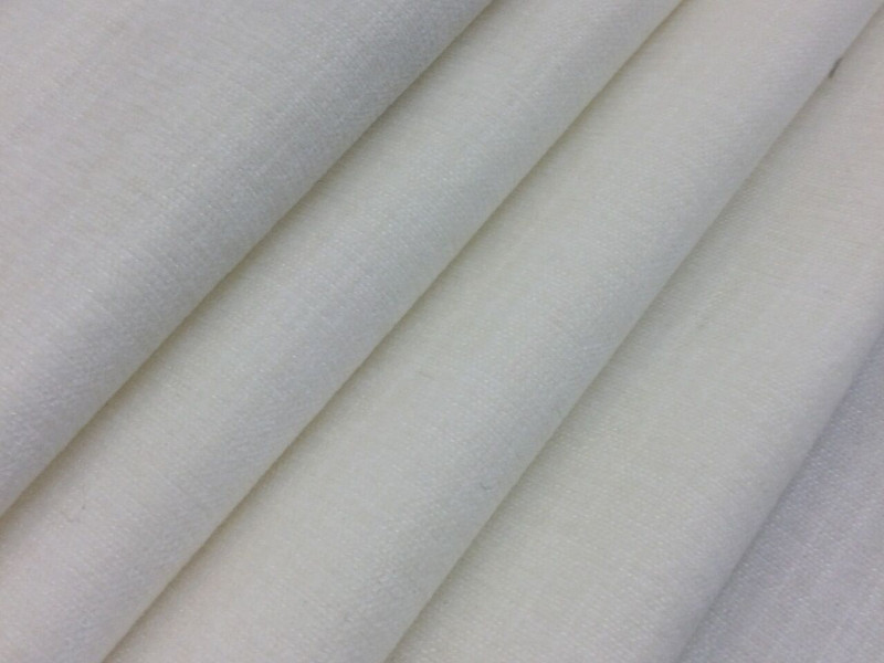 White Velvet Upholstery - Fabric Warehouse