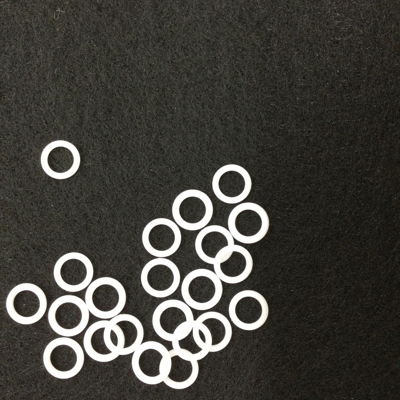1/2 Inch Plastic Rings White 2014 - Fabric Warehouse