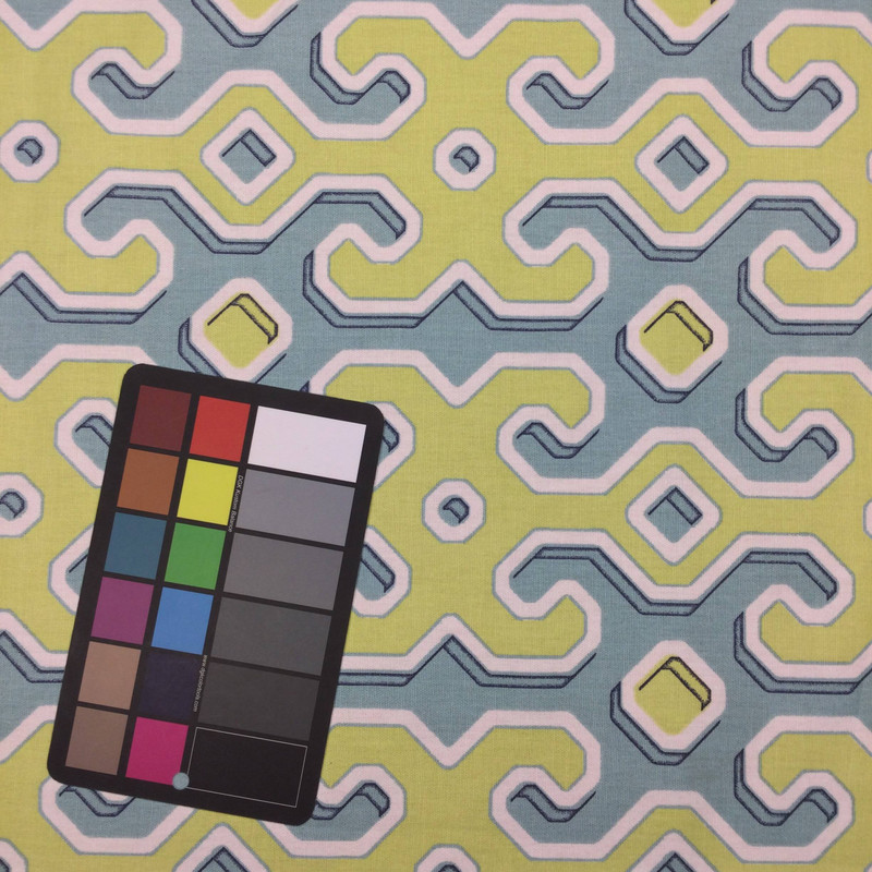 Geometric Lime Green / Blue | Home Decor Fabric | Premier Prints | 54 ...