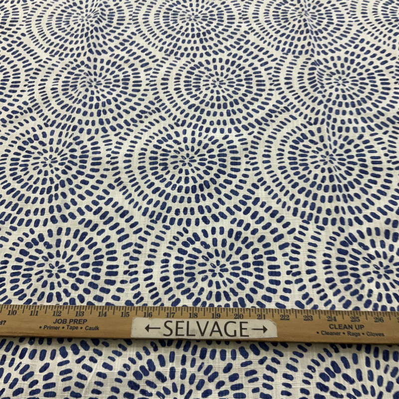 Premier Prints Into The Wild Cecil Slub Canvas Commodore Blue | Medium ...