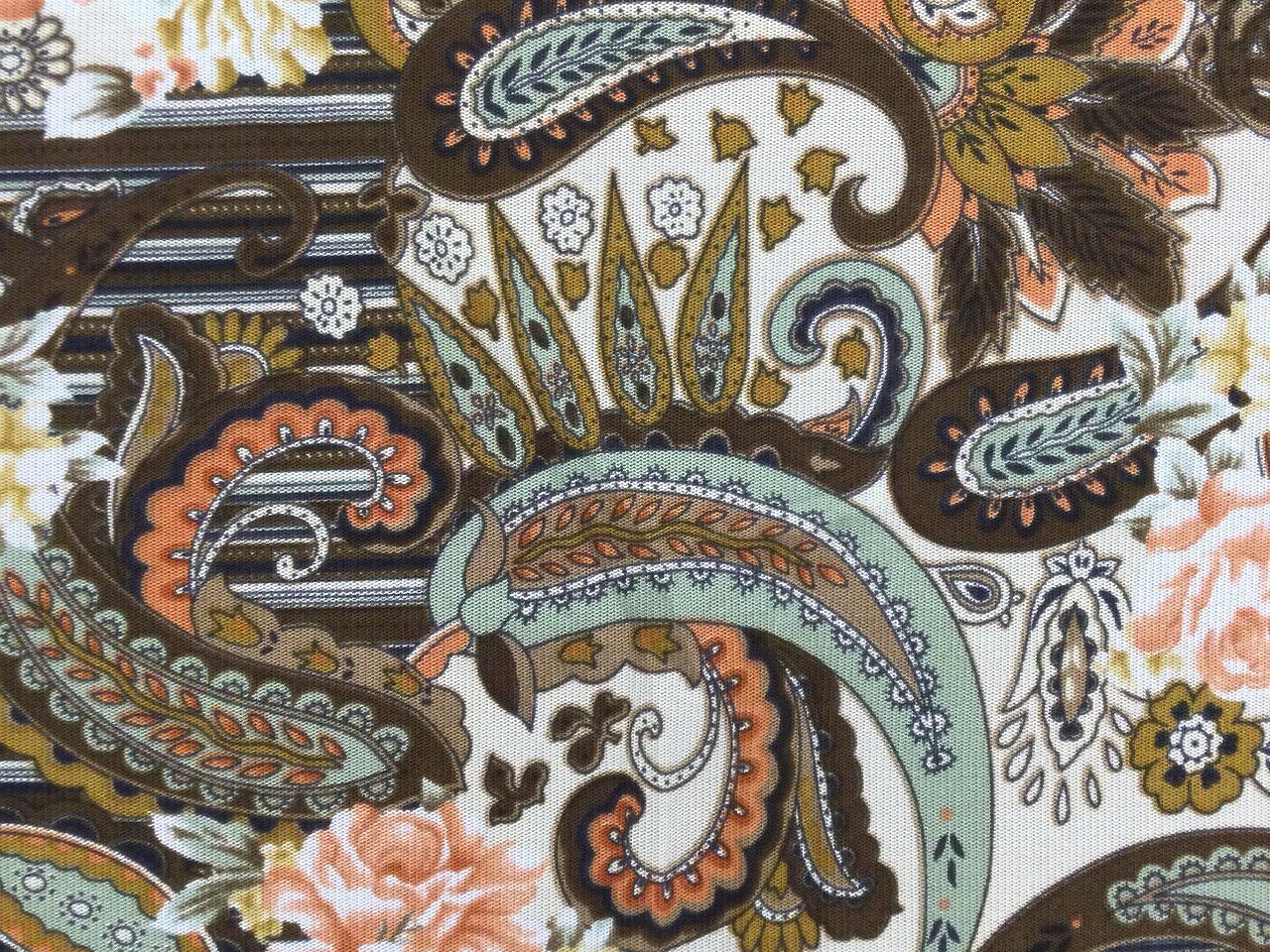 Brown Retro Fabric - Fabric Warehouse