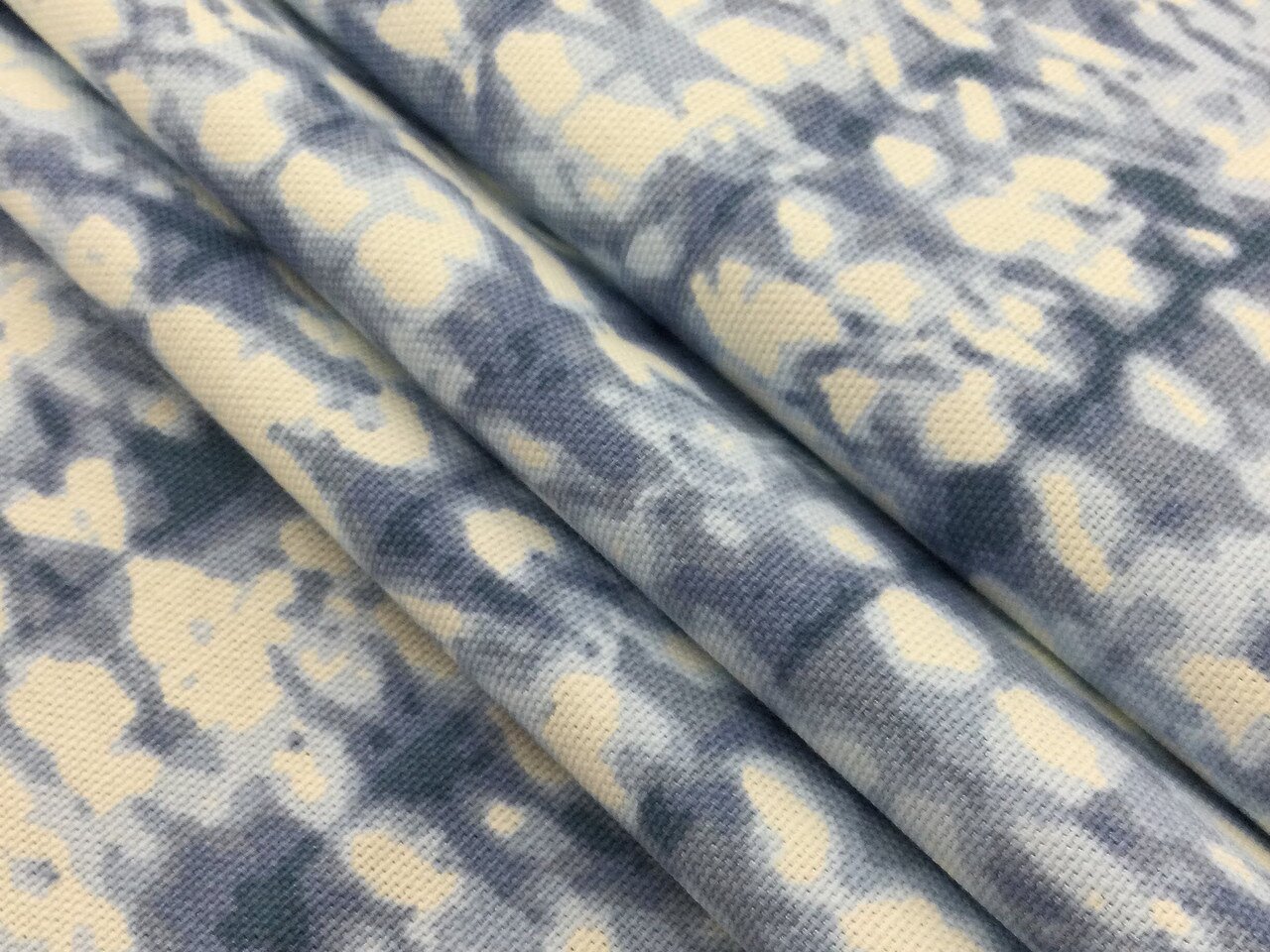 Blue Abstract Fabric - Fabric Warehouse