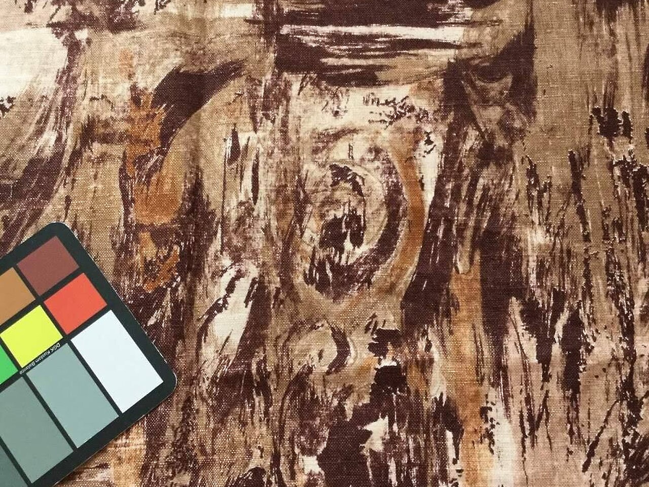 Brown Abstract Fabric - Fabric Warehouse