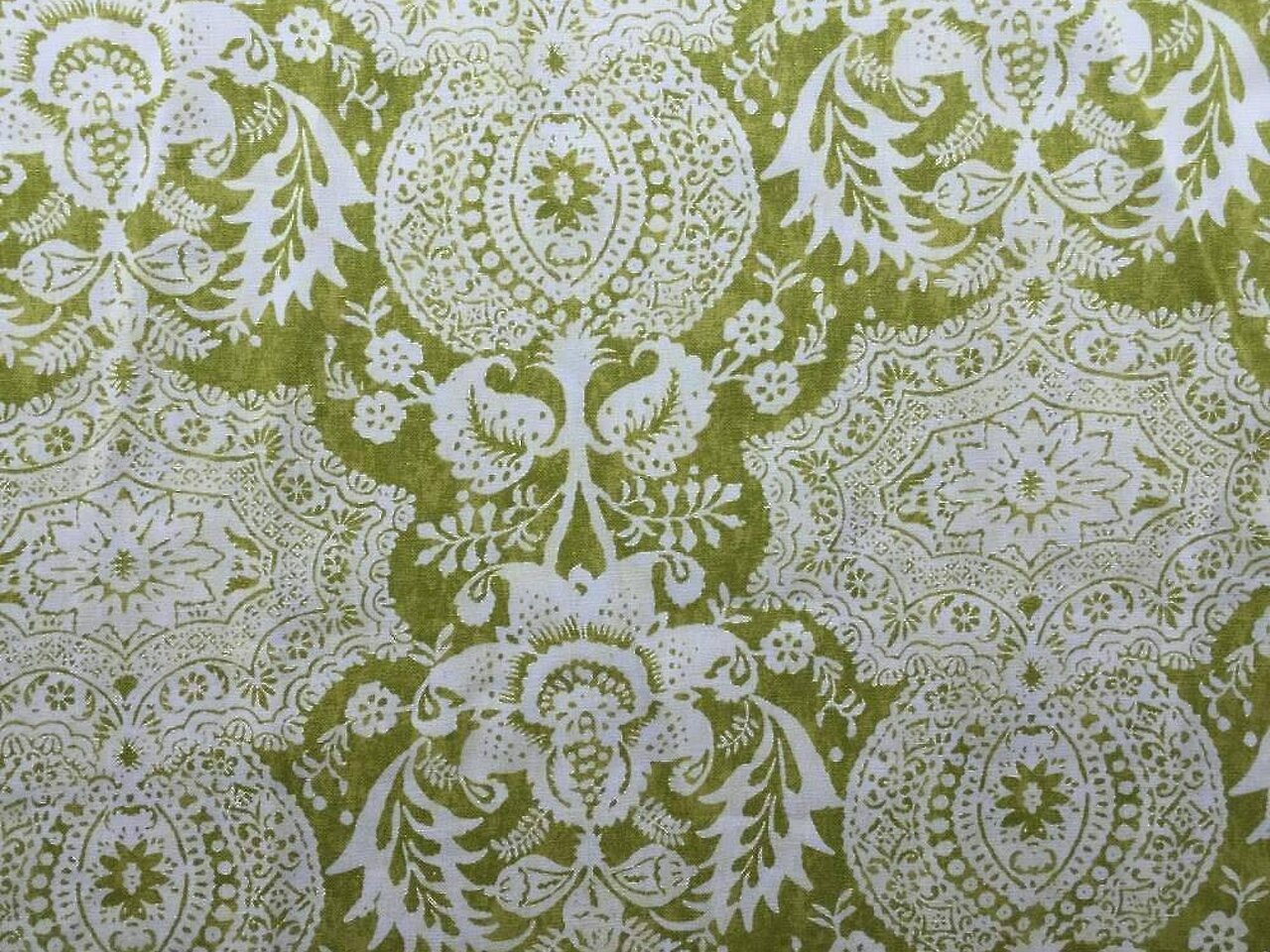 Green Batik Fabric - Fabric Warehouse