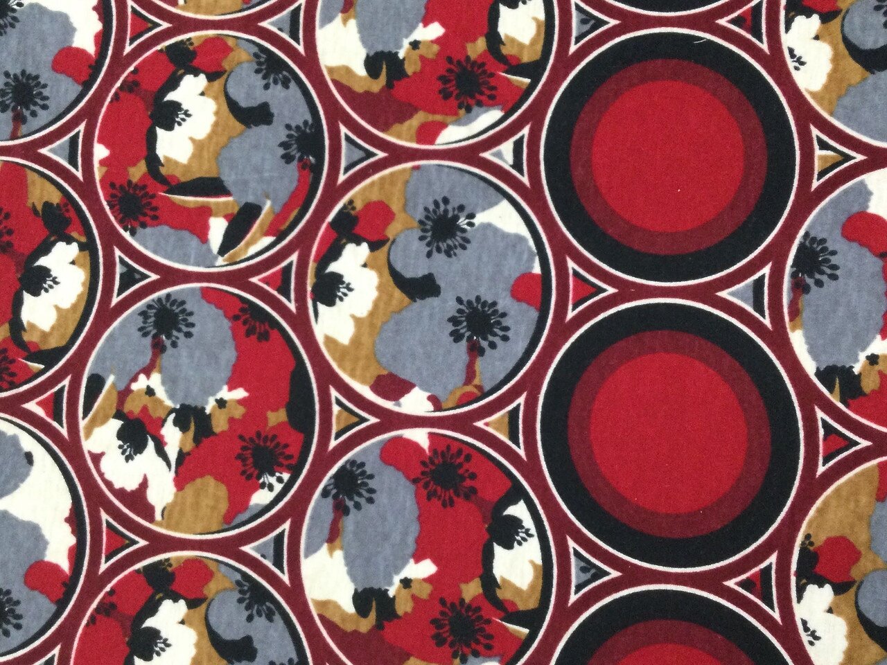 Gray Circles Fabric - Fabric Warehouse