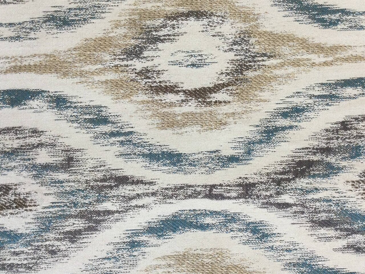 Off White Ikat Fabric - Fabric Warehouse