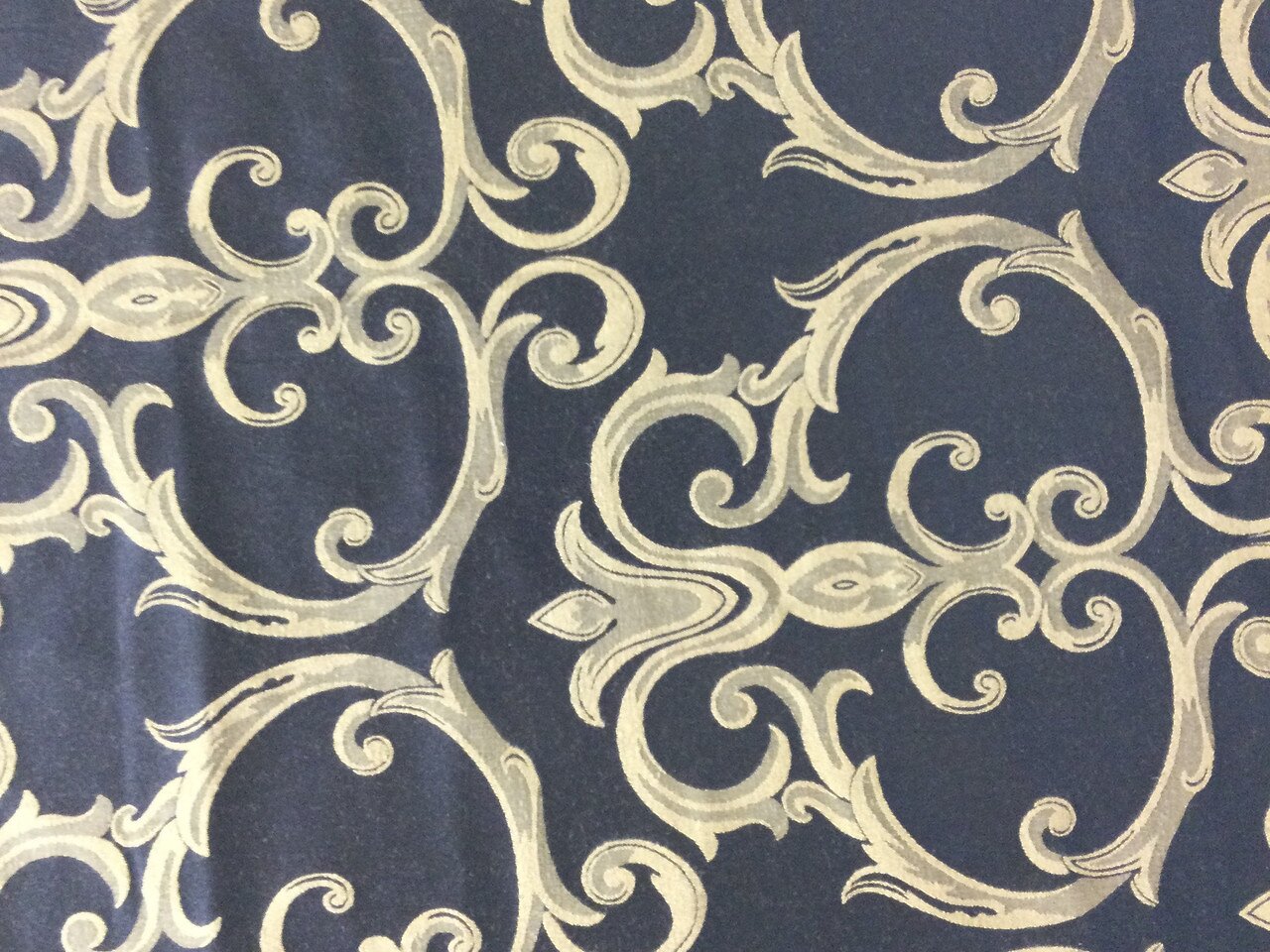 Black Scrollwork Fabric - Fabric Warehouse