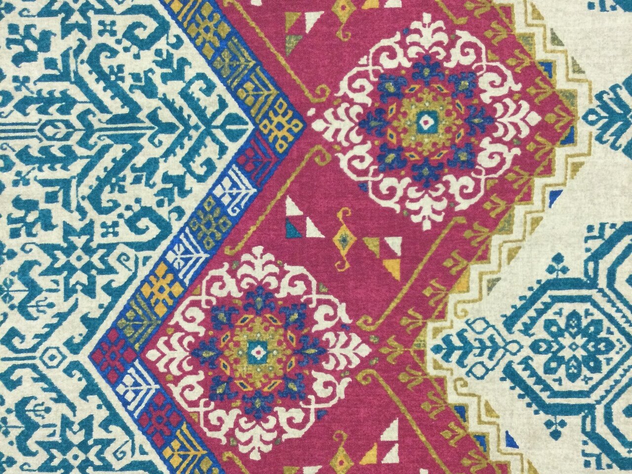 Red Aztec Fabric - Fabric Warehouse