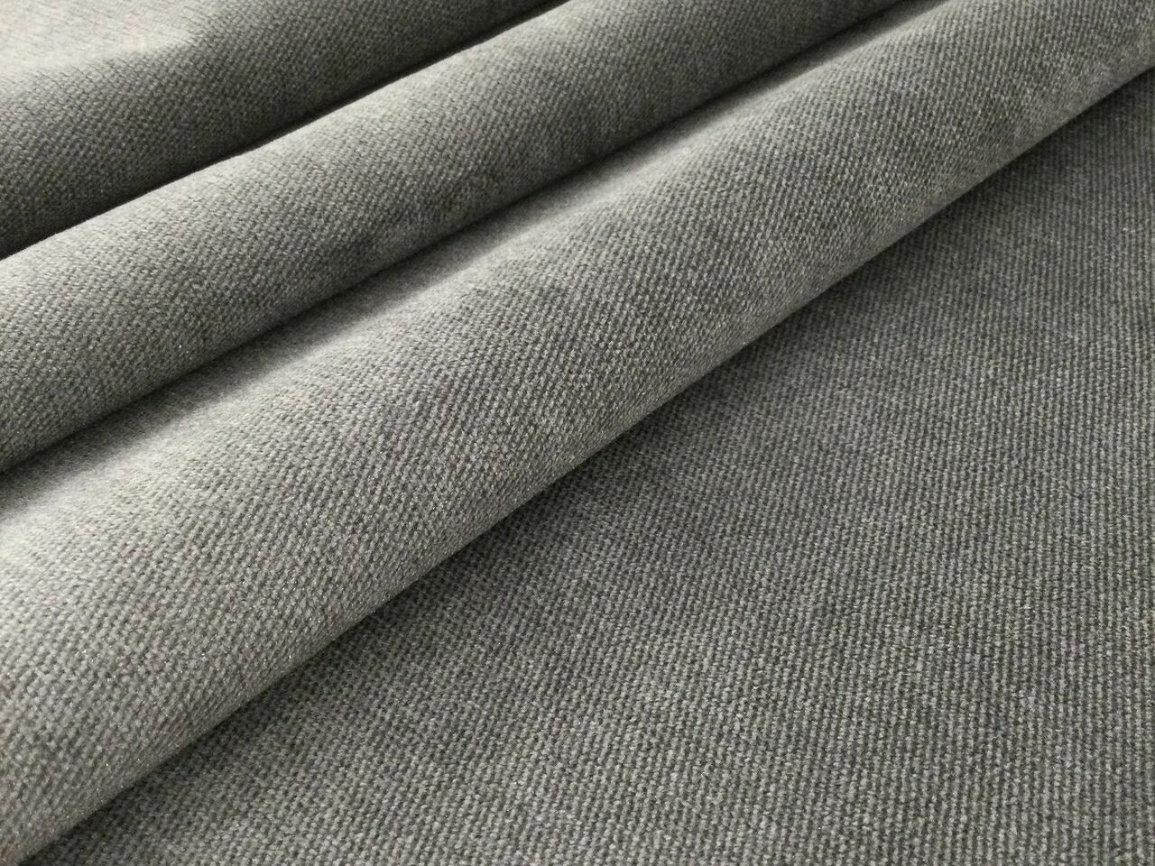 Solid Grey Velvet Upholstery - Fabric Warehouse