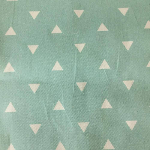 Scattered Triangles in Aqua Blue | Home Decor Fabric | 54 Wide | By the ...