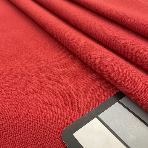 Bright Red Woven Upholstery Fabric | 59 Wide | By the Yard | Stain ...