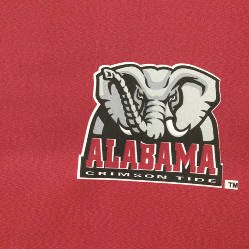 Alabama Crimson Tide Banner Panel Fabric in Burgundy / Black / Grey ...