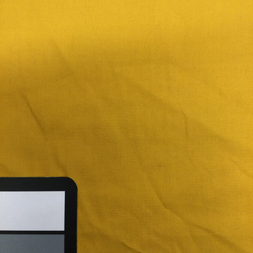 Mustard Yellow Polyester Cotton Broadcloth Fabric | Great for Drapery ...