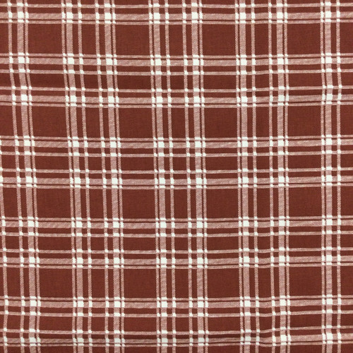 Traditional Plaid in Burgundy and White | Home Decor / Drapery Fabric ...