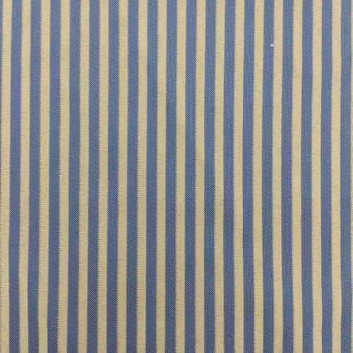 Horizontal Striped Fabric in Steel Blue and Tan | Upholstery ...