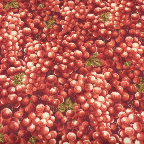 Red Grapes | Quilting Fabric | 44" Wide | 100% Cotton | By The Yard ...