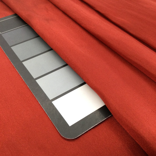 Irridescent Brick Red Solid Lightweight Satin Fabric | Special Occasion ...