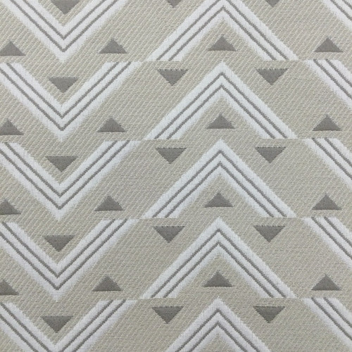 Geometric Triangles in Beige / Grey / White | Home Decor Fabric ...