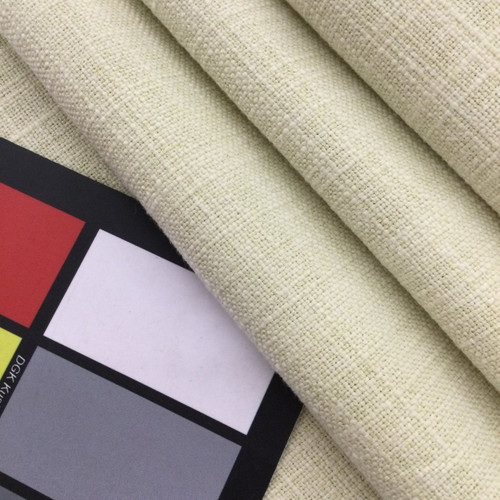 Linen Slub Weave in Pale Lime Green Fabric | Upholstery / Slipcovers ...