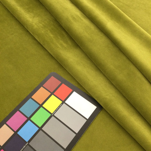 Moss Green Velvet Fabric | Upholstery | 100% Polyester | 54" Wide | By ...