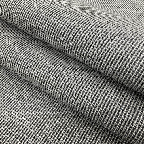 Outdoor Vinyl Mesh Fabric | Grey / White / Charcoal | Water Friendly ...