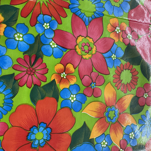 Oilcloth London Floral Lime | Medium/Heavyweight Oilcloth Fabric | Home ...