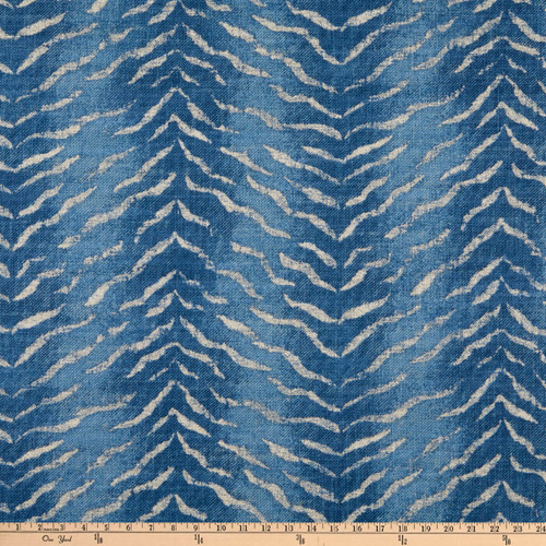 P Kaufmann Ruolan Linen Persian Blue | Medium/Heavyweight Woven Fabric ...