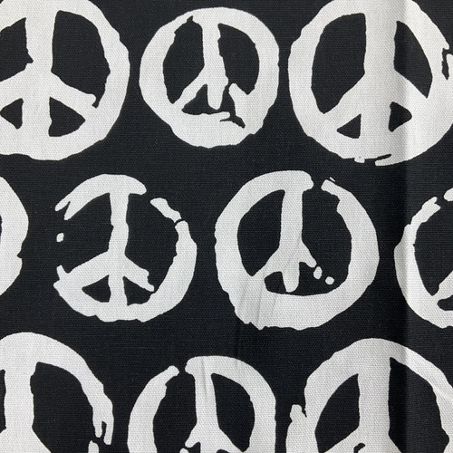 Premier Prints Peaceful Cotton Duck White Black | Medium Weight Duck ...