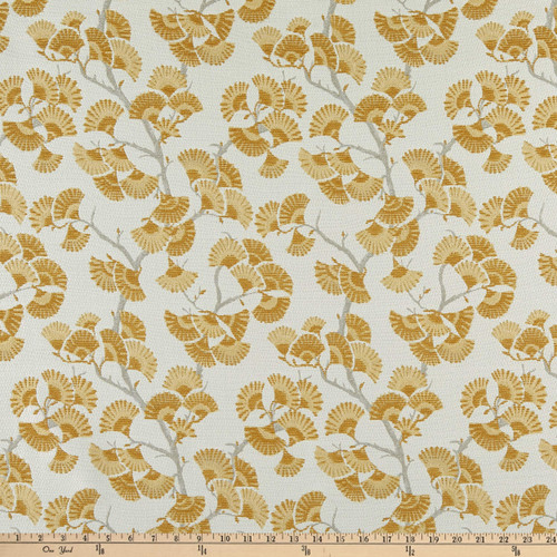 Ying Asian Tree Jacquard Lemon | Medium/Heavyweight Jacquard Fabric ...
