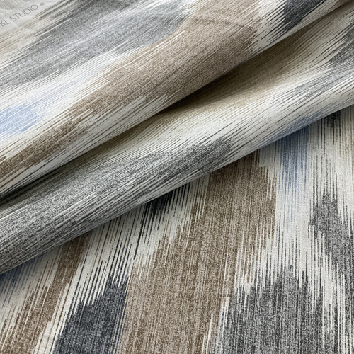 PKL Studio Bergama Ikat Twill Stone | Lightweight Twill Fabric | Home ...