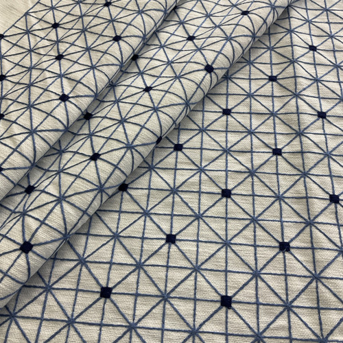 PKL Studio Sierra Embroidery Woven Porcelain | Heavyweight Duck Fabric ...