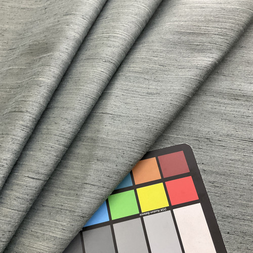 Isla Raw Slub Faux Silk Blue Steel | Lightweight Dupioni Fabric | Home ...