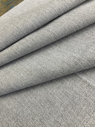 Penelope Fleece Backed Upholstery Woven Silver | Heavyweight Woven ...