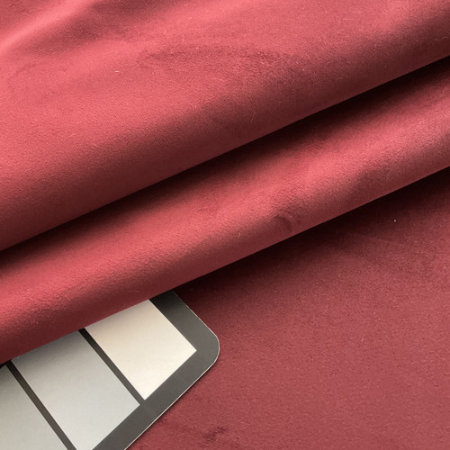 Europatex Plush Velvet 28 Burgundy | Medium/Heavyweight Velvet Fabric ...