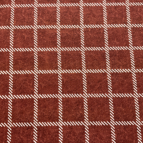 Riley Blake She Who Sew Canvas Windowpane Plaid Barnred | Home Decor ...