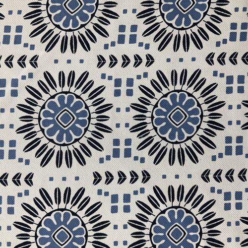 Campania in Navy | Home Decor Fabric | Blue Navy White | Geometric ...
