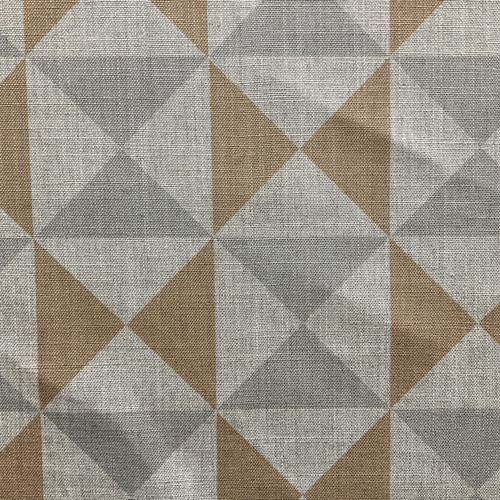 Quartic in Amber | Home Decor Fabric | Tan Yellow Geometric | Drapery ...