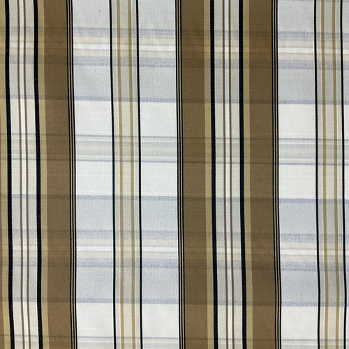 Malty in Cocoa | Drapery / Upholstery Fabric | Plaid in Brown / Tan ...