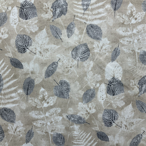 Farmhouse Leaf in Natural | OUTDOOR Home Decor Fabric | Botanical Print ...
