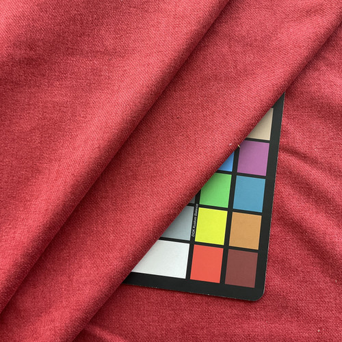 Unforgettable in Ruby | Upholstery Fabric | Red Brushed Microfiber ...